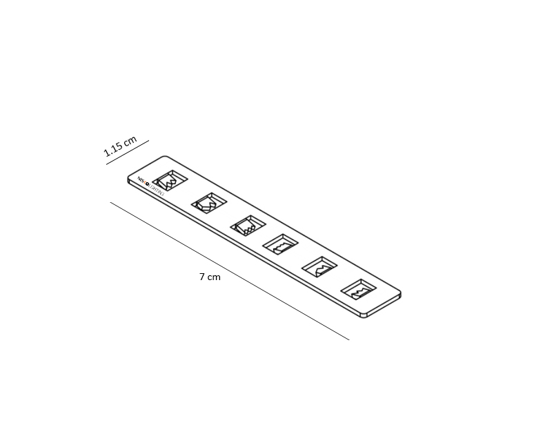 תאורה לבית - פרופילי תאורה - מחבר המשך לפס מגנטי שקוע - Nisko lighting