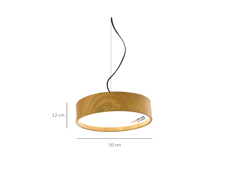 תאורה לבית- תאורת פנים - מנורת תלייה 50ק עץ - Nisko Lighting